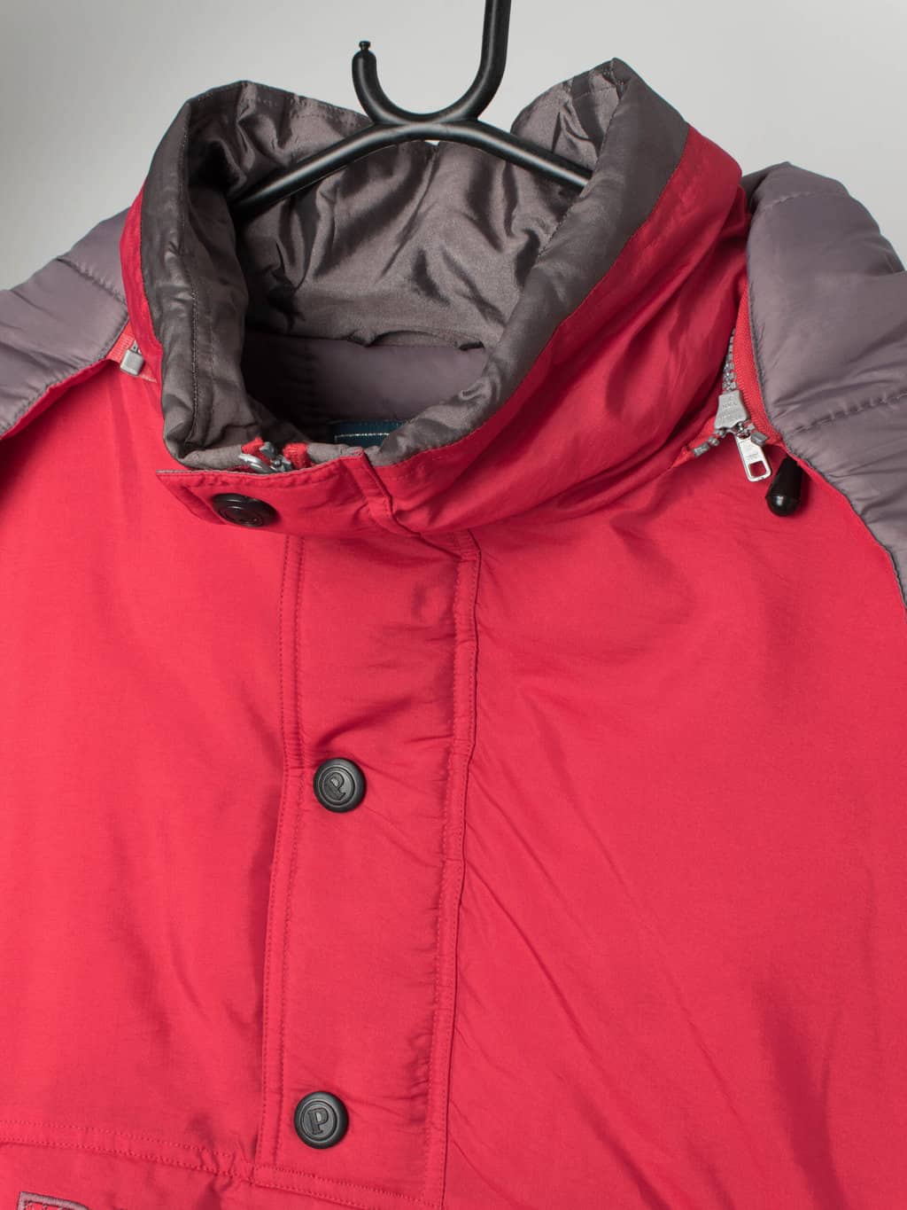 Vintage Project puffer jacket with quarter zip in red - XL / 2XL | St ...