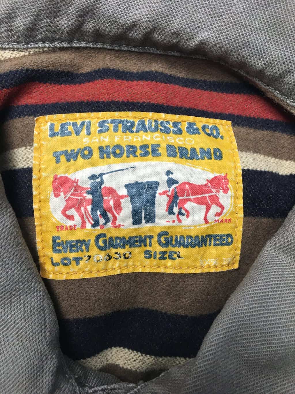 Vintage Levis blanket lined chore jacket in washed grey - Medium / Large | St Cyr Vintage