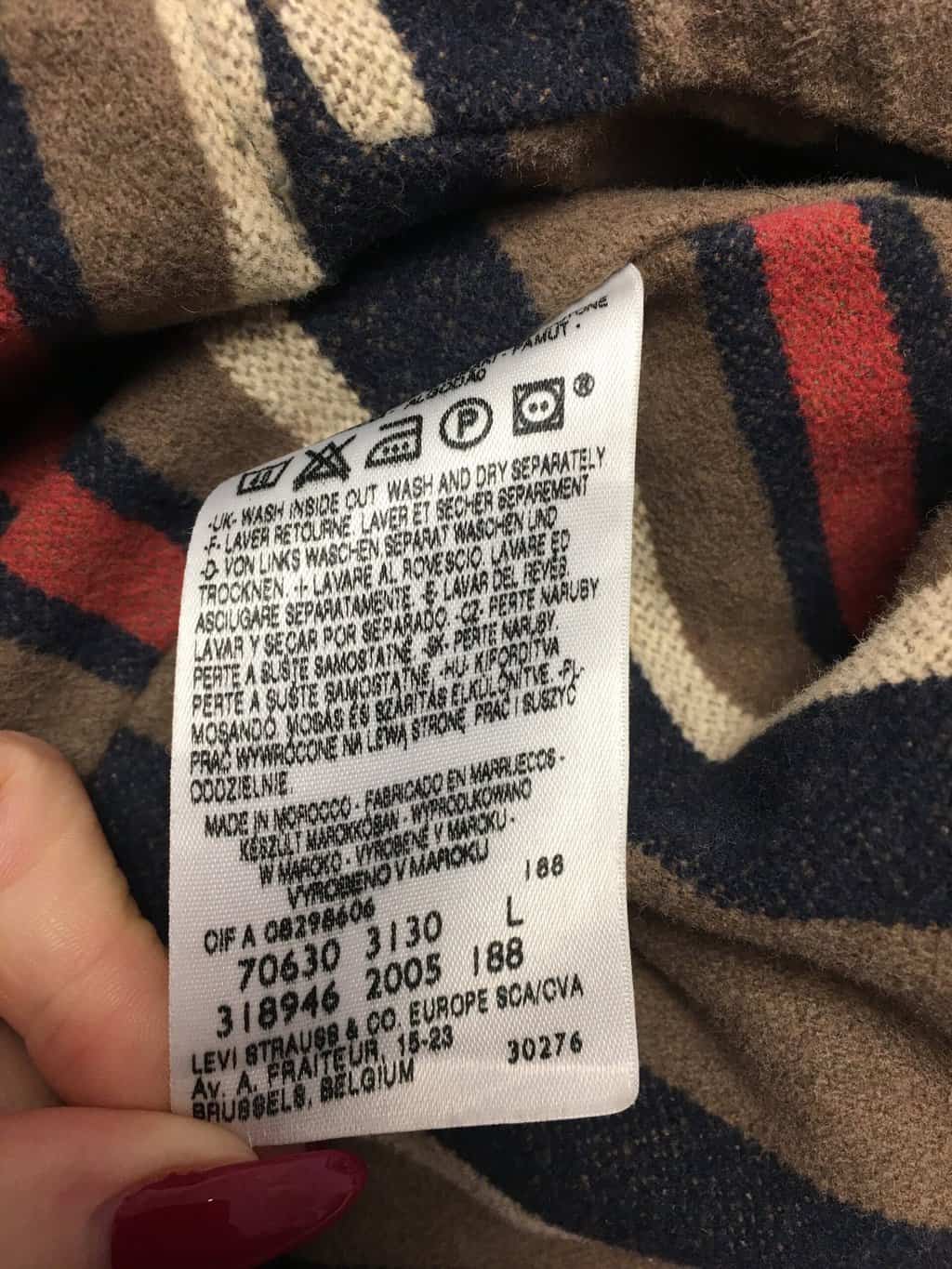 Vintage Levis blanket lined chore jacket in washed grey - Medium / Large | St Cyr Vintage