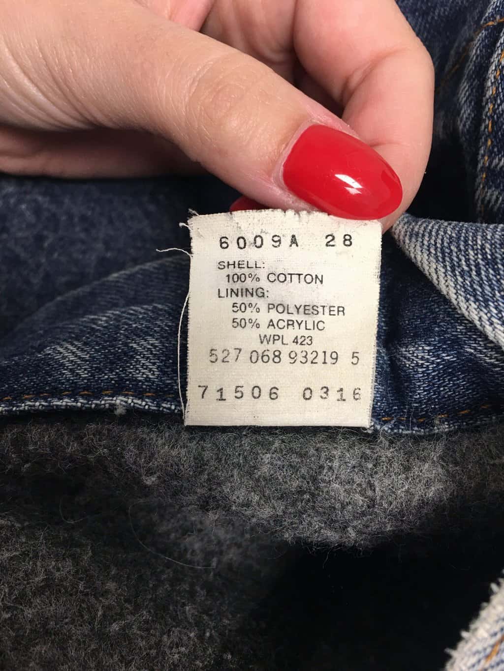 Vintage Levis blanket lined denim jacket - Medium | St Cyr Vintage