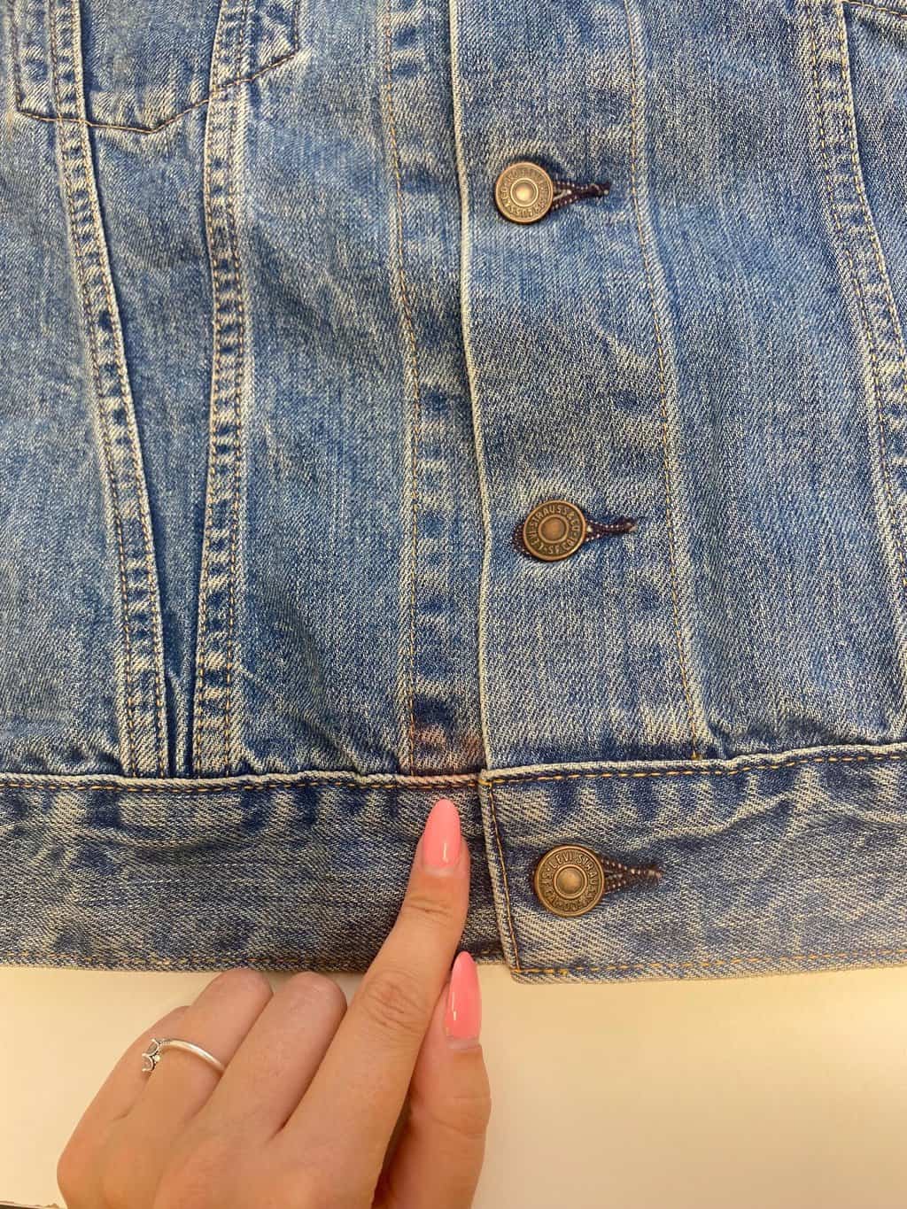 Men's Levis clothing LVC denim vest, orange tab - Medium | St Cyr Vintage